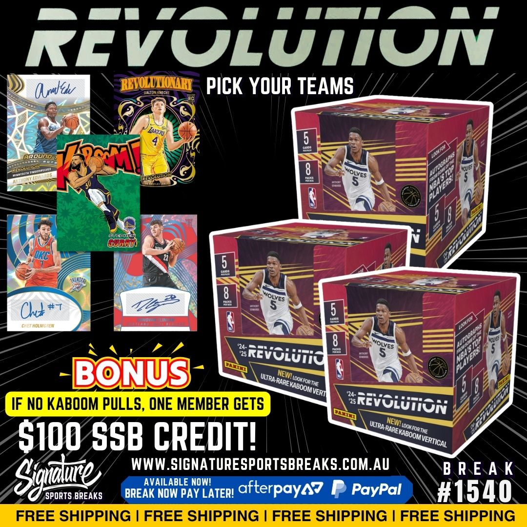 BREAK #1540 - REVOLUTION 2024/25 TRIPLE BOX BREAK – Signature Sports Breaks